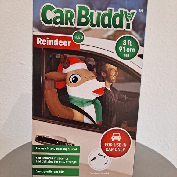 Holiday | Airblown Inflatables Car Buddy Reindeer Christmas Holiday 3ft ...